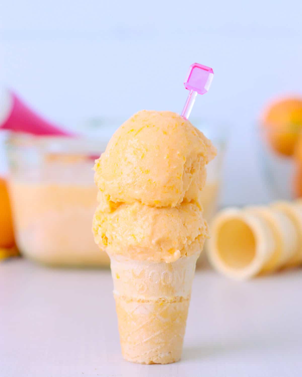 Helado De Crema De Naranja - ¡Hecho Con Naranjas Reales! - ☑ Nutrición ...
