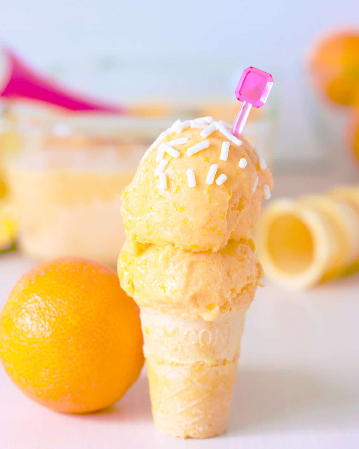 Helado De Crema De Naranja - ¡Hecho Con Naranjas Reales! - ☑ Nutricion ...
