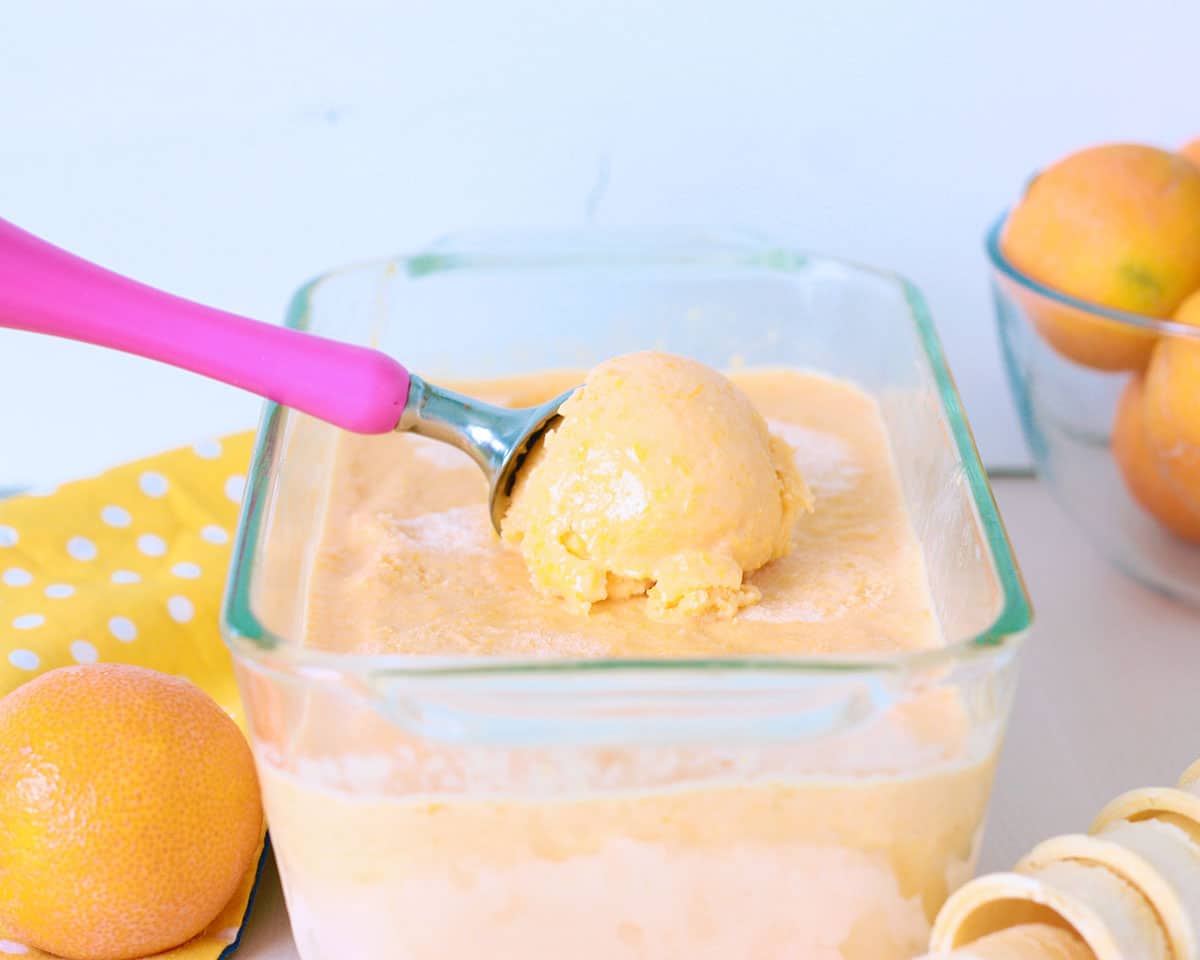 Helado De Crema De Naranja - ¡Hecho Con Naranjas Reales! - ☑ Nutrición ...