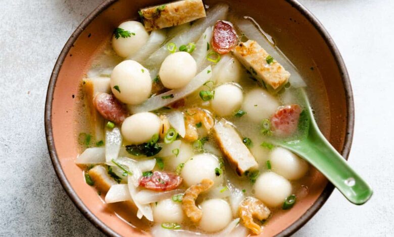 Spicy Tang Yuan (bolas De Arroz Brillantes, 鹹湯圓) - ☑ Nutrición Saludable